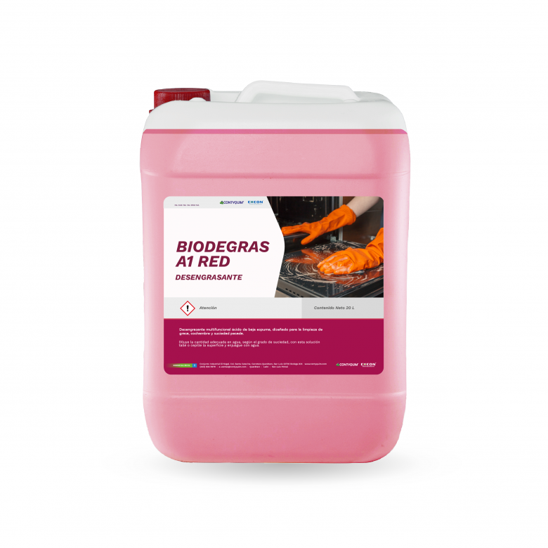 BIODEGRAS A1 RED - DESENGRASANTE CONCENTRADO BIODEGRADABLE | Contyquim